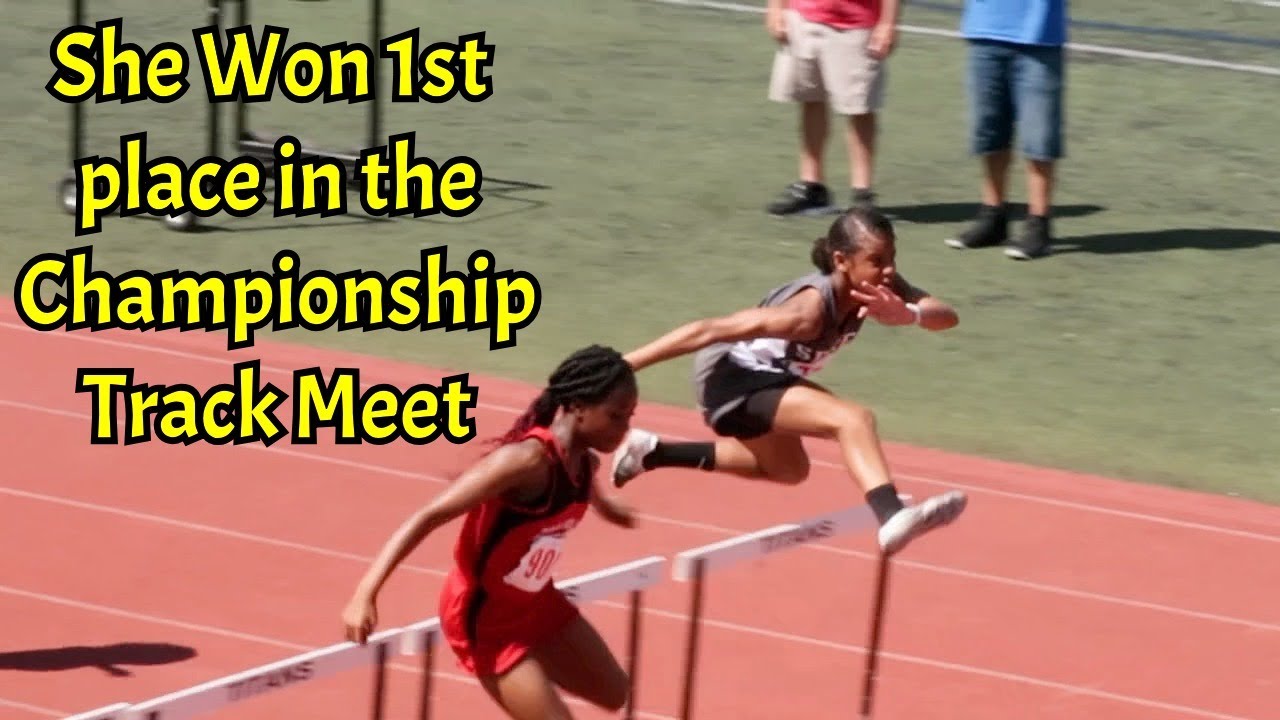 She WON 1st Place 🥇 in the Championship Track Meet - YouTube