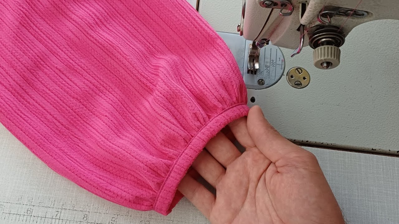 🔥 how to sew gathered cuff sleeve easily ️ sleeve sewing techniques ...