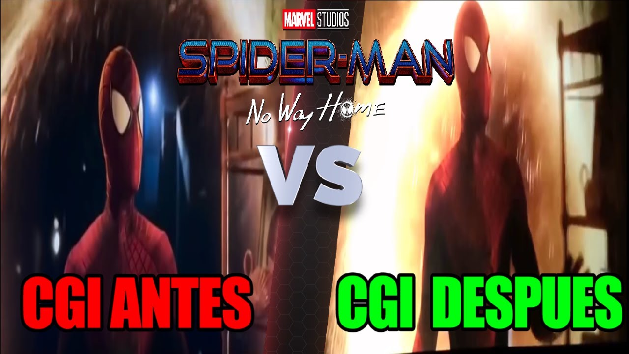 Spiderman no way home CGI antes y después - YouTube