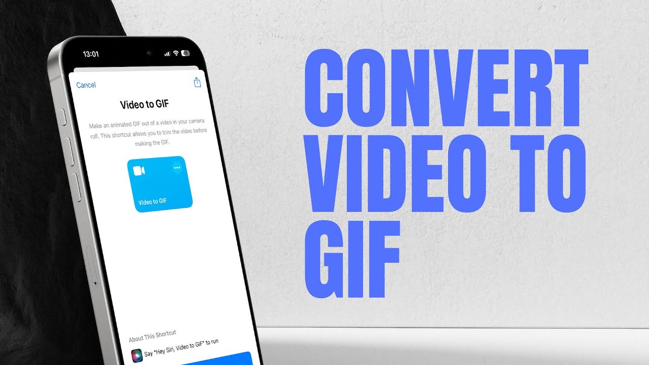 How to Convert Video into GIF on iPhone - YouTube