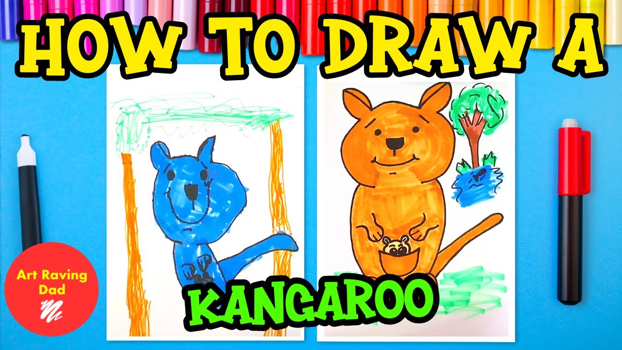 How To Draw A Kangaroo - YouTube