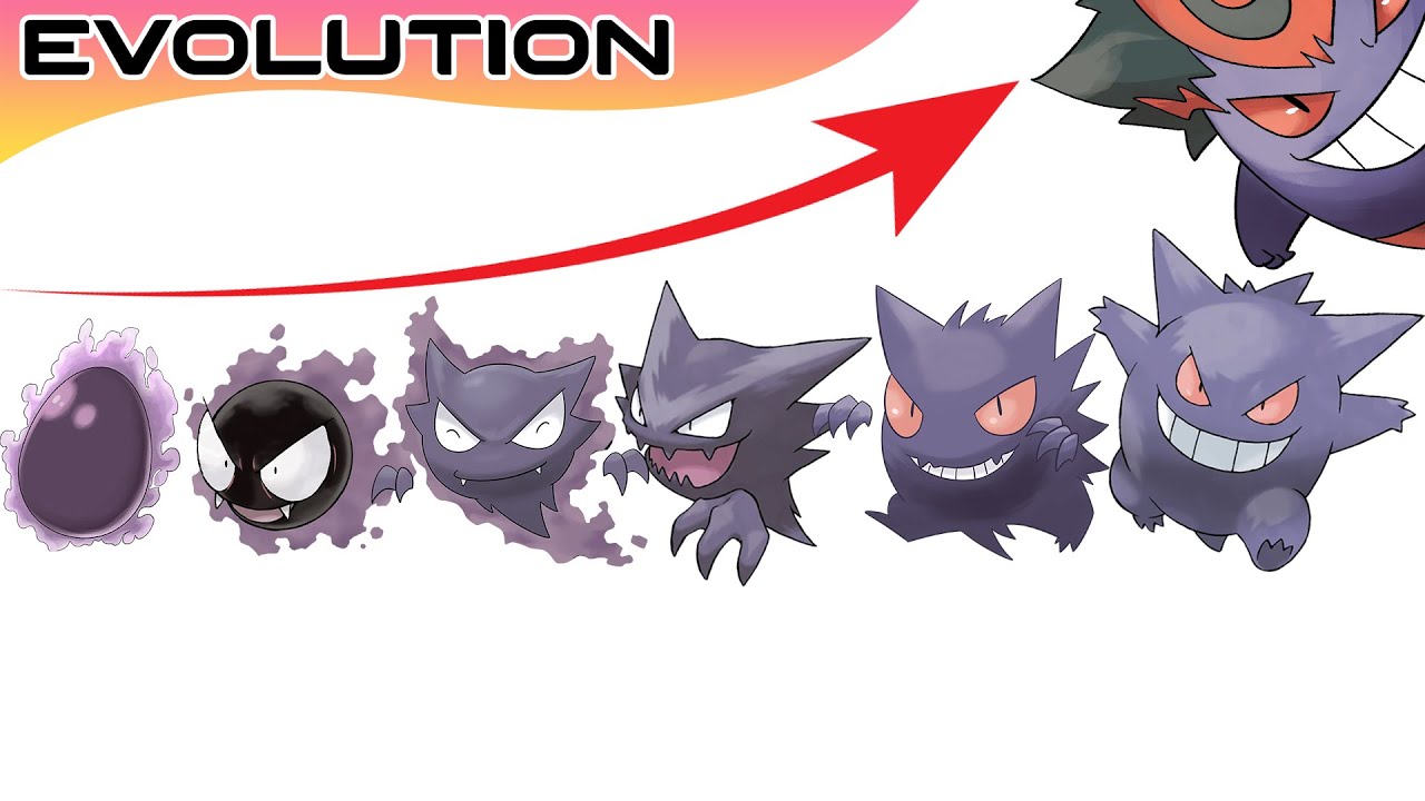 All Pokémon In-Progress Evolutions & Gigantamax Part 5: No. 092 - 108 ...