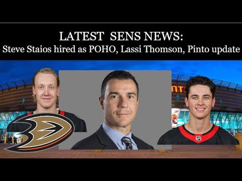 LATEST SENS NEWS: Staios Hired, Thomson Claimed by Ducks, Pinto ...