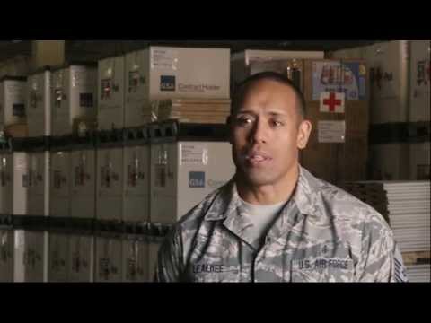 Air Force Medical Service logistics warehouse supports operations ...