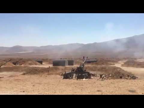 Lebanese Army Artillery barrage - YouTube