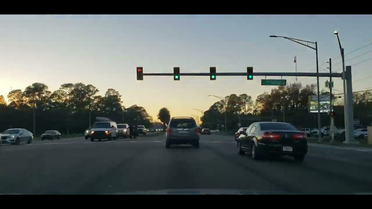 Beach Blvd, Jacksonville, Fl, Mega 5x Time Lapse - YouTube