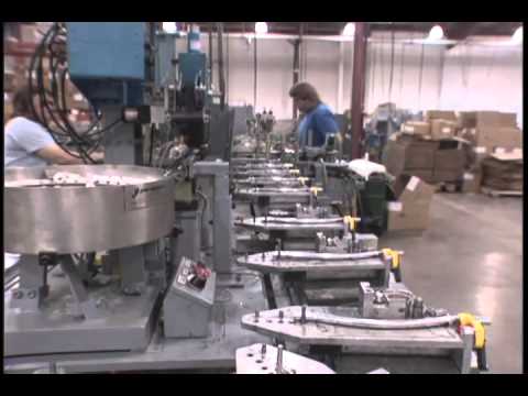 LR Nelson Oscillating Water Sprinkler Assembly Line Peoria IL - YouTube