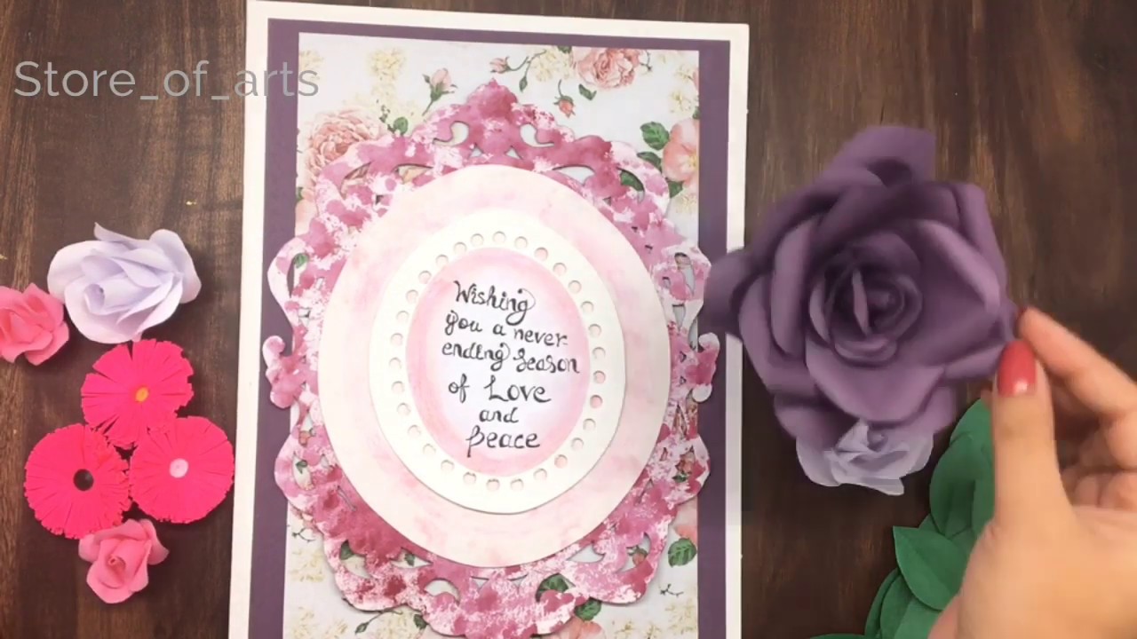 How to make beautiful greeting cards | DIY handmade greeting card ...