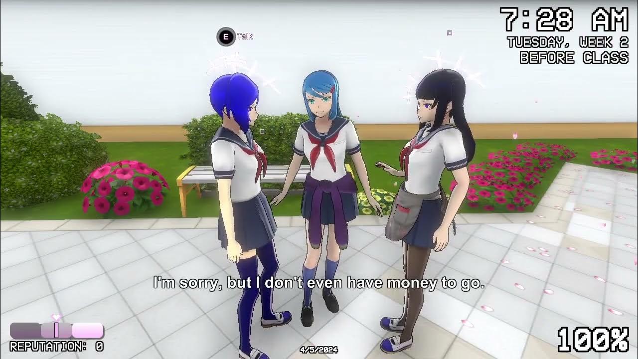 Yandere Simulator 4 Years Later Mod: New Week 2 Tuesday conversation - YouTube