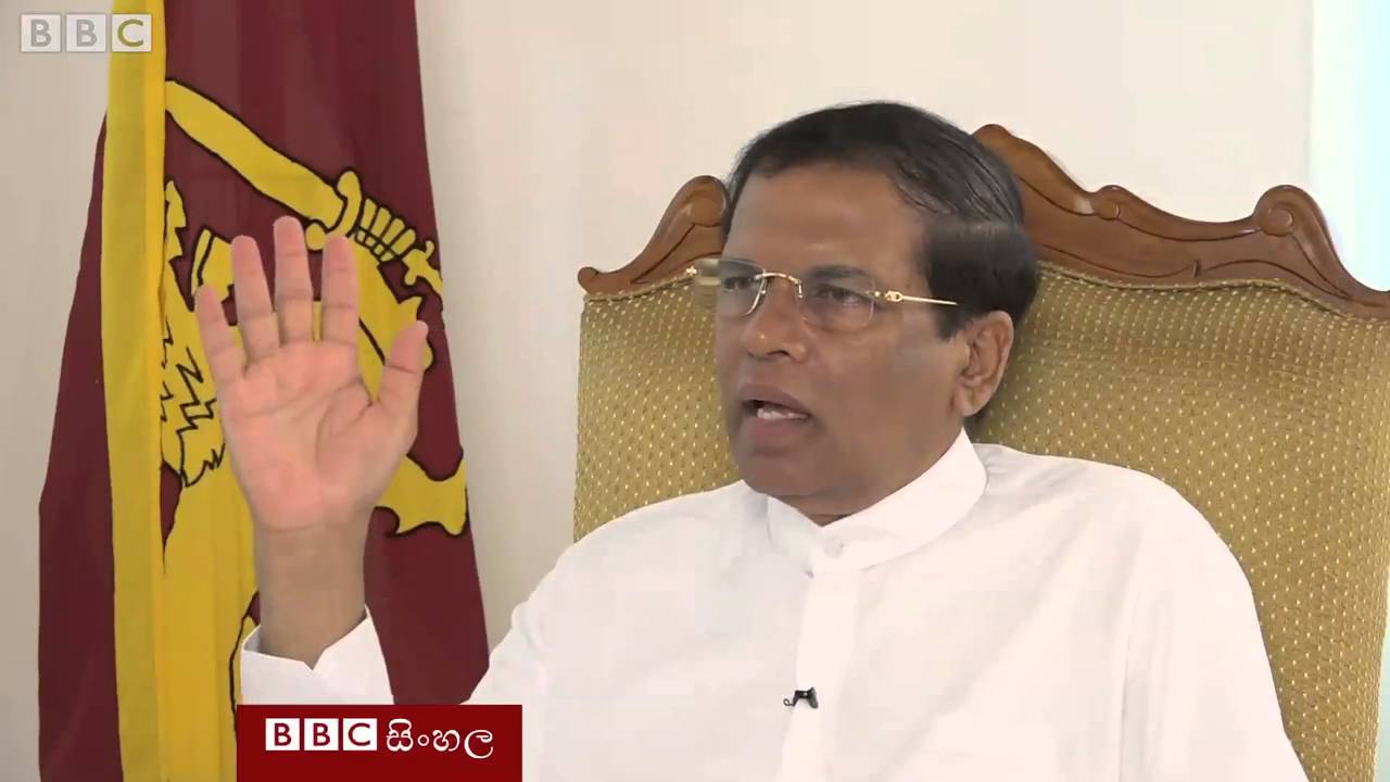 The Interview with Sri Lankan President Maithripala Sirisena BBC 1 ...