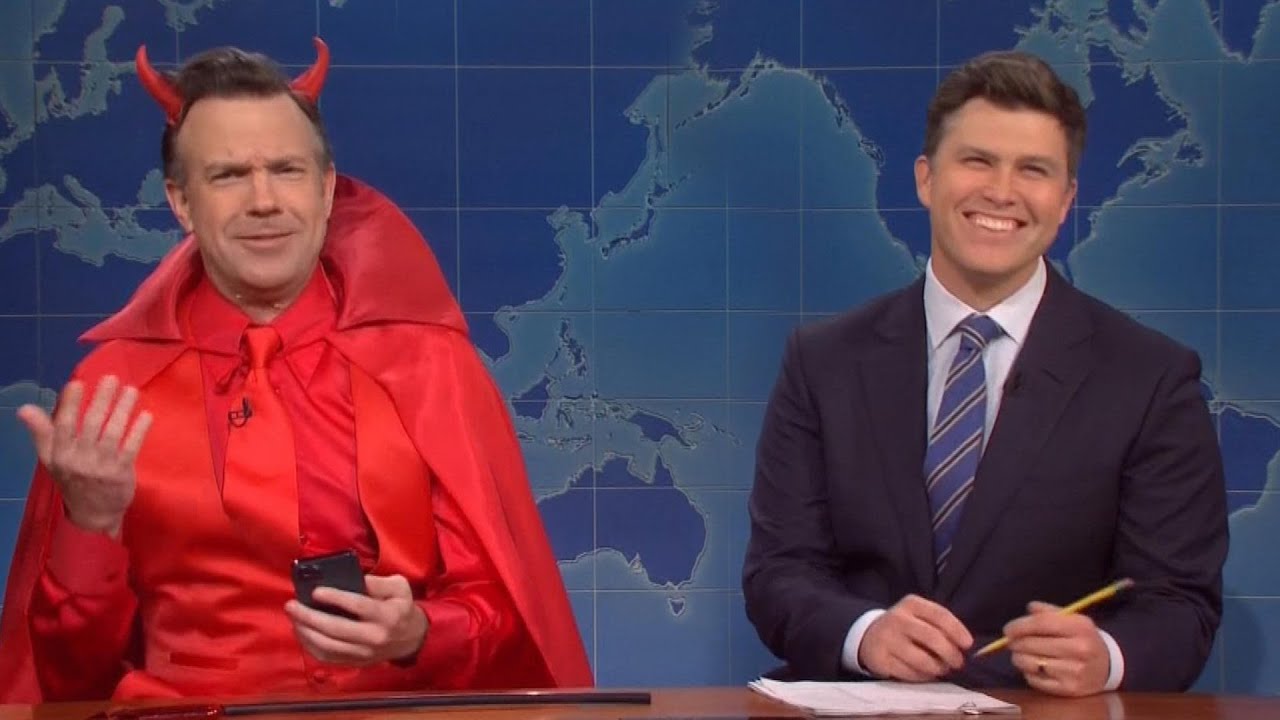 SNL: Jason Sudeikis' 'Devil' Claims Colin Jost Made a Deal With Him to ...