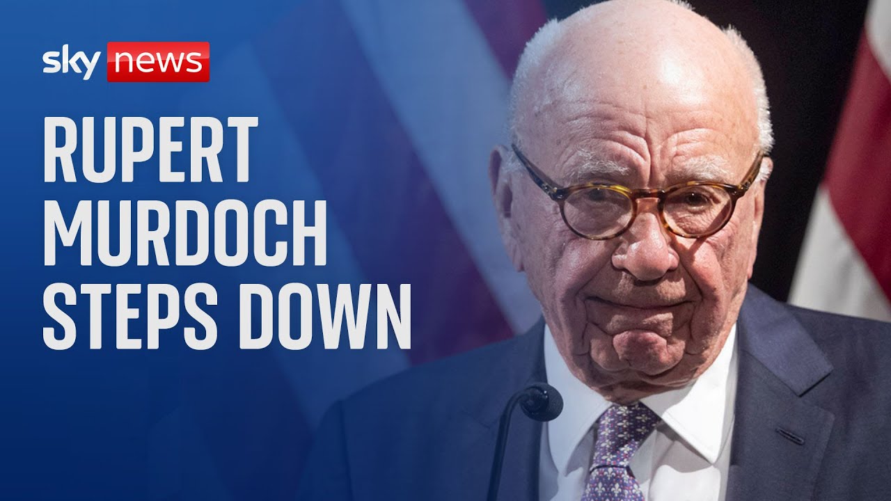 Rupert Murdoch stepping down as chair of Fox and News Corp - YouTube