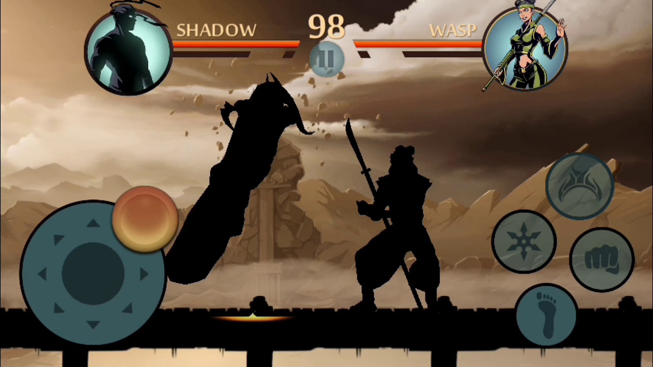 Shadow fight 2 ; fighting at the gate of shadow - YouTube