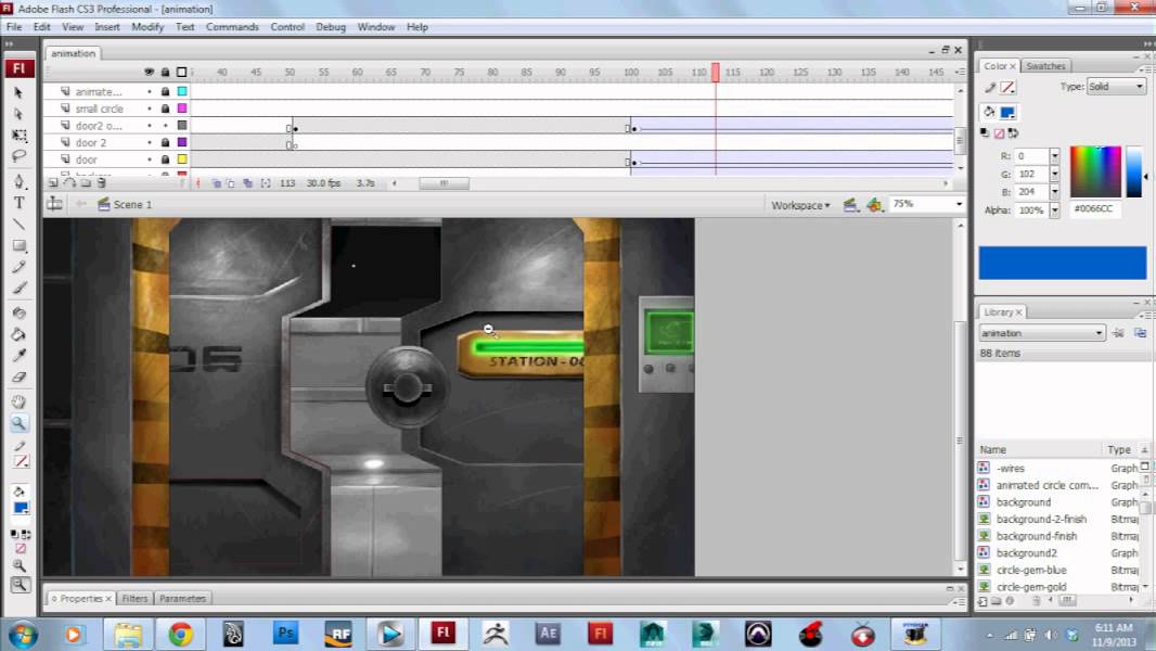 2D SCI-FI ANIMATION (FLASH) - YouTube