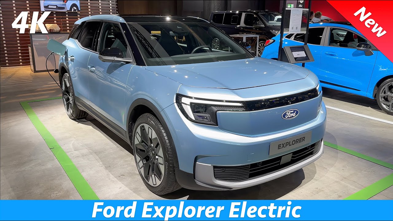 New Ford Explorer Electric 2024 - FIRST look in 4K | Premium (Exterior ...