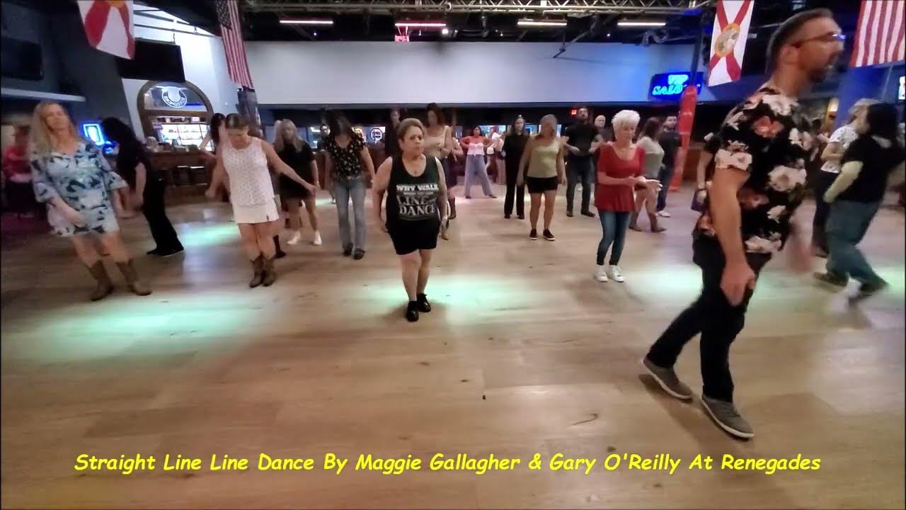 Dancing Straight Line Line Dance By Maggie Gallagher & Gary O'Reilly At Renegades On 6 4 24 ...