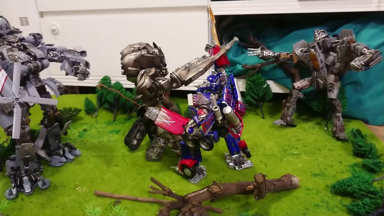 Transformers Revenge of Fallen Forest fight 4K Optimus Prime Megatron ...