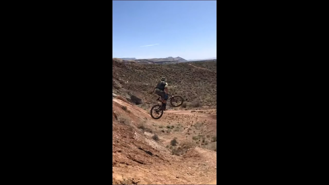 Biker Crashing After a Ramp Jump - YouTube