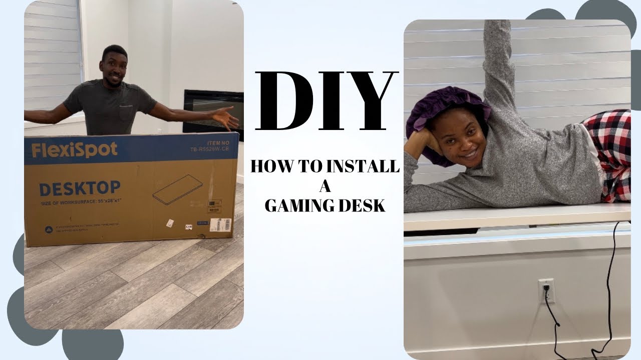 How To Install The New Flexispot Desk - YouTube