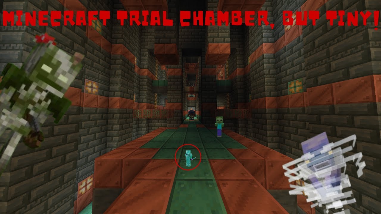 Fighting mobs 5x my size!!! | Tiny Minecraft - YouTube