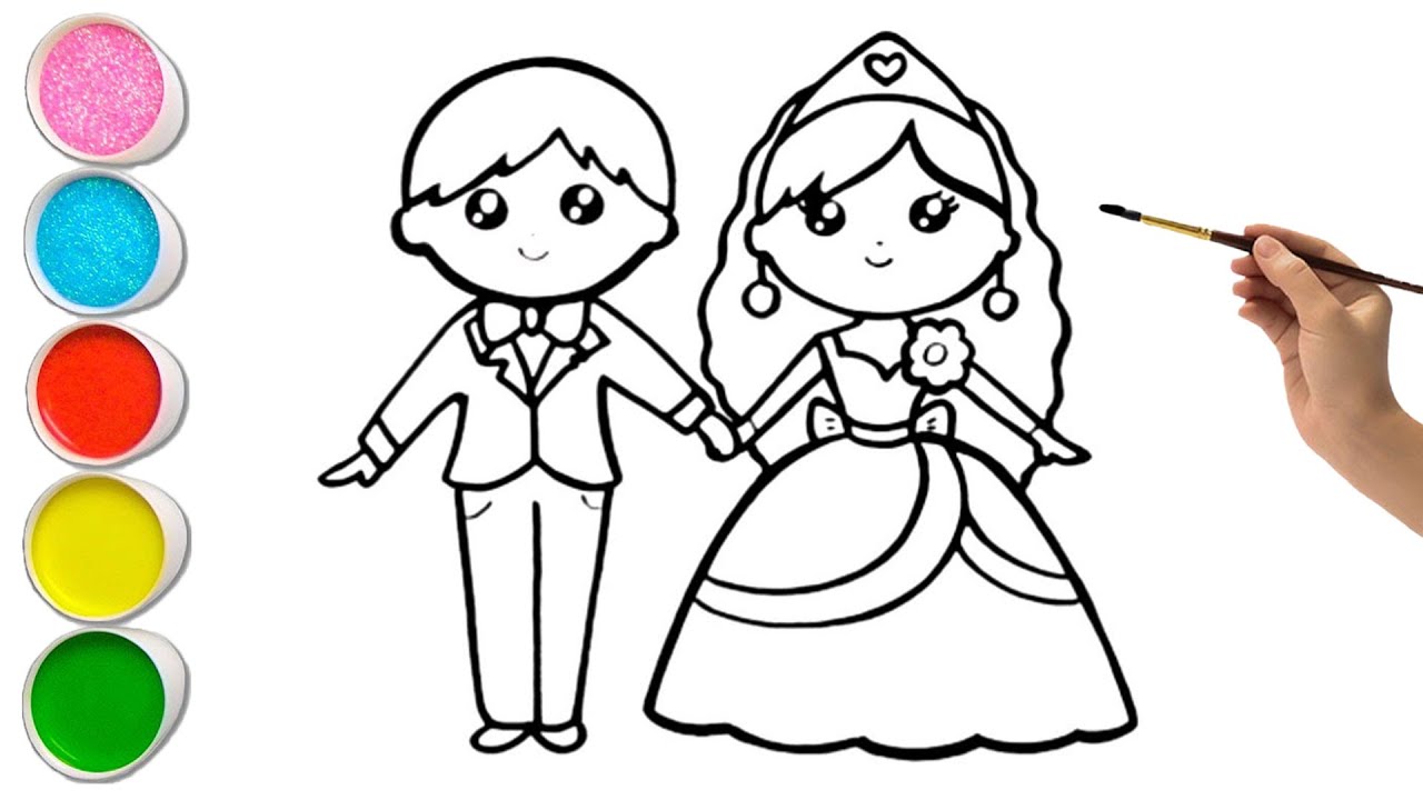 Cartoon Family Drawing, Colouring, Painting for Toddlers, Kid's & Child ...