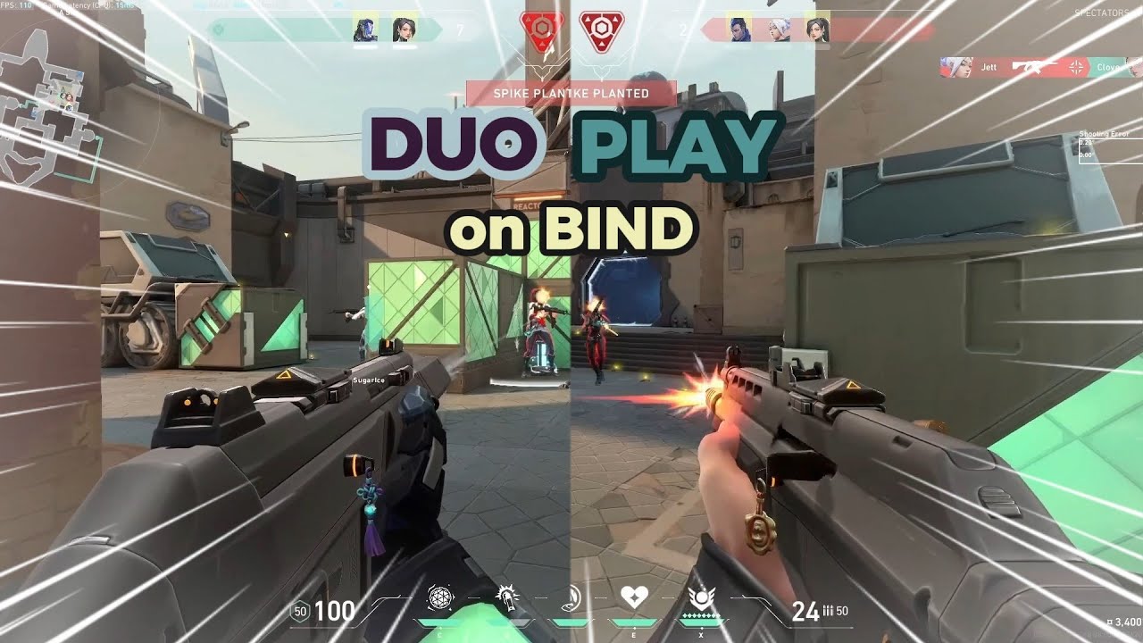 [PC-VALORANT] Duo play on BIND - YouTube