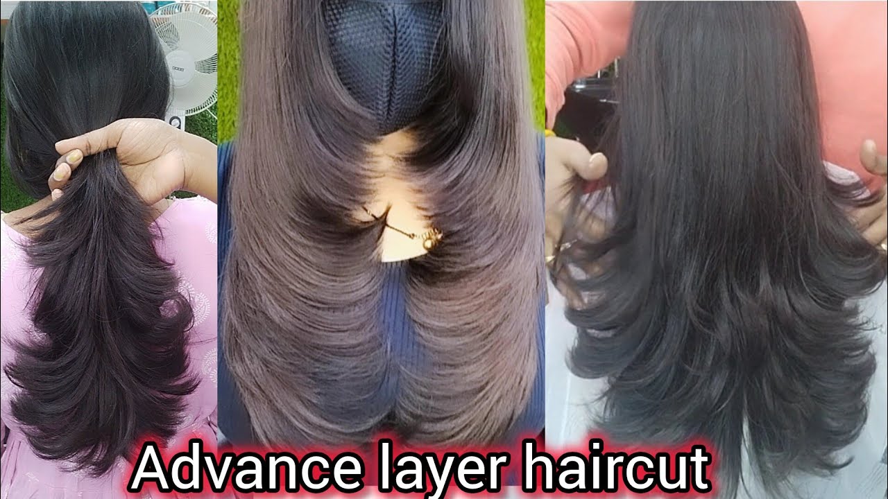 Advance layer haircut for medium hair step by step for beginners ...