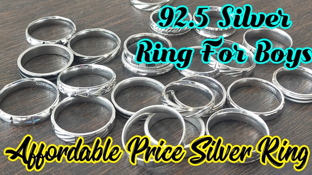 Boys Silver Ring | Simple Design Sterling Silver Ring February 2021 ...