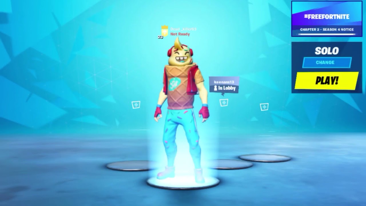 I got a mcreamy skin and I played a game of fortnite - YouTube