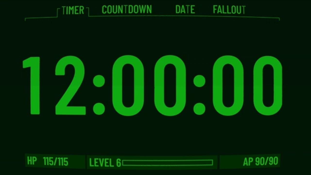 12 Hour timer | 720 minutes timer | Fallout - YouTube