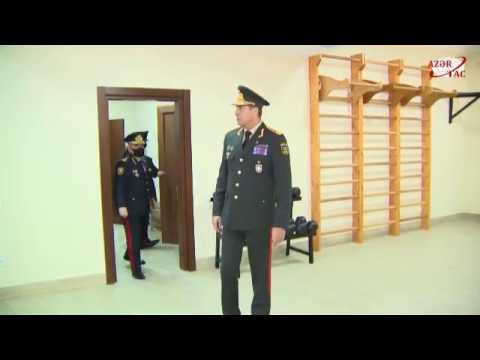 Polis günü ərəfəsində nazir Vilayət Eyvazov yeni inşa edilən binaların açılışı olub
