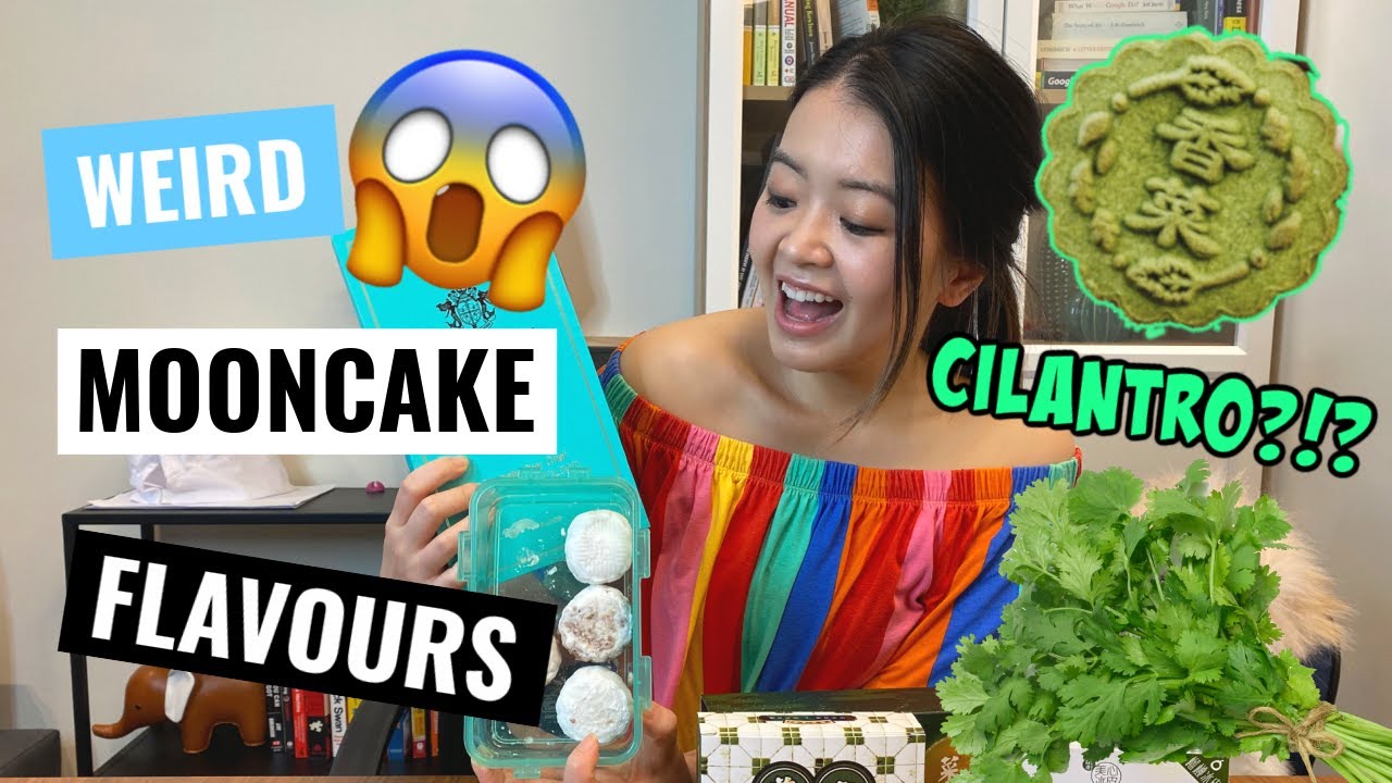 Weird Mooncake Taste Testing - Blind Folded Edition | Cilantro ...