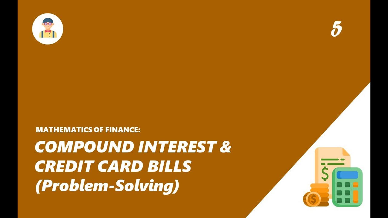 (5) Compound interest & Credit card bills (Problem-solving) - YouTube