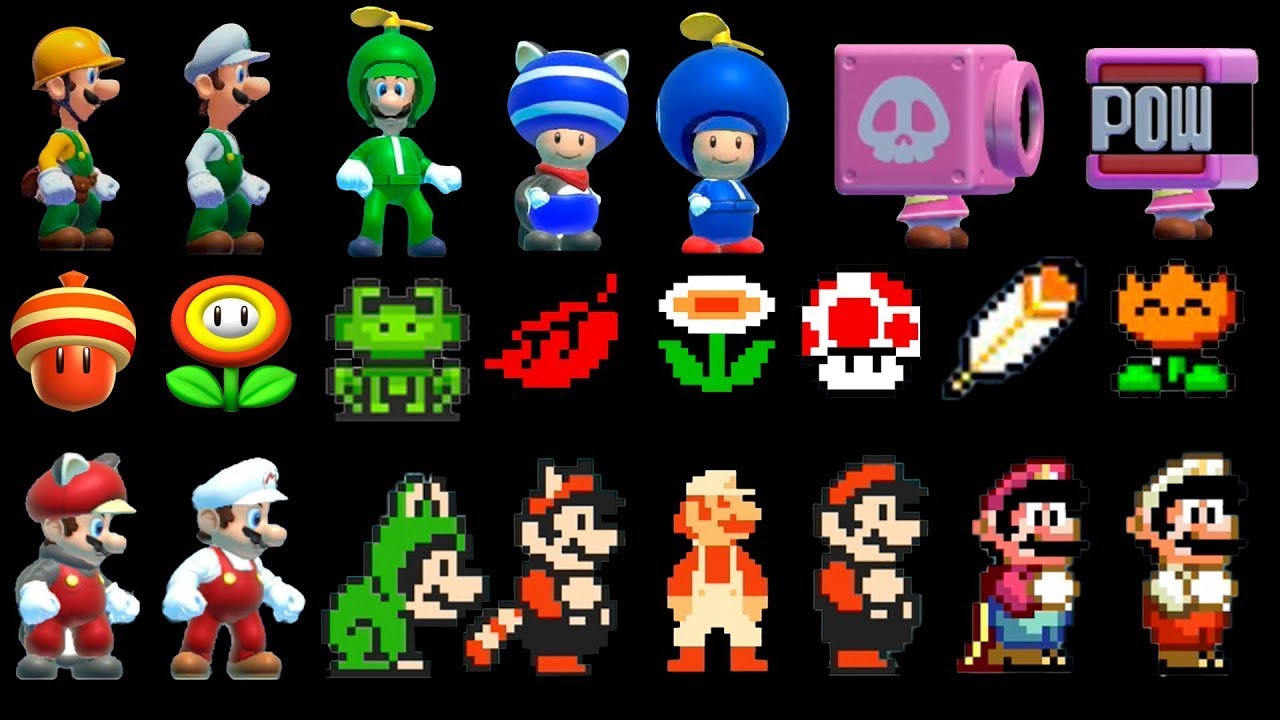 Super Mario Maker 2 - All Power-Ups! (Mario) Full Review! - YouTube