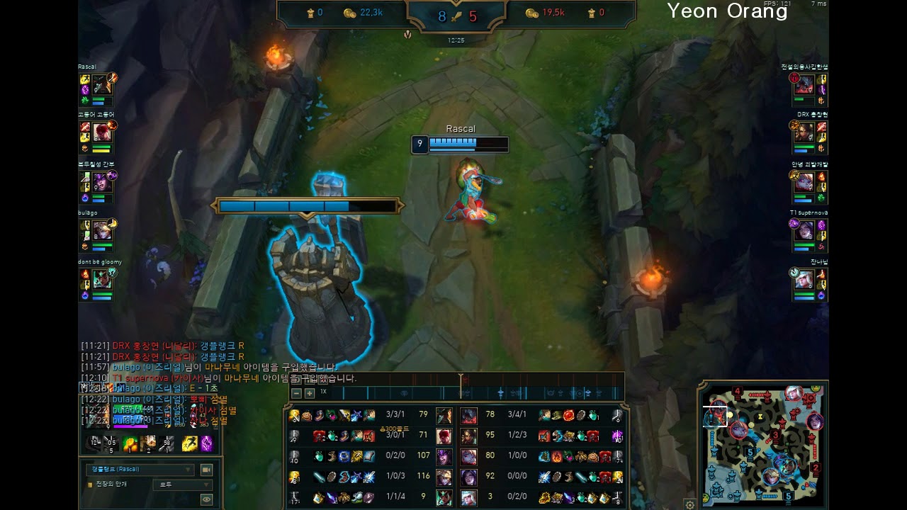 [LOL] Gen G 라스칼 탑 갱플랭크 플레이 / 10Kill 4Assist(KOR Solo Queue Gen G Rascal ...