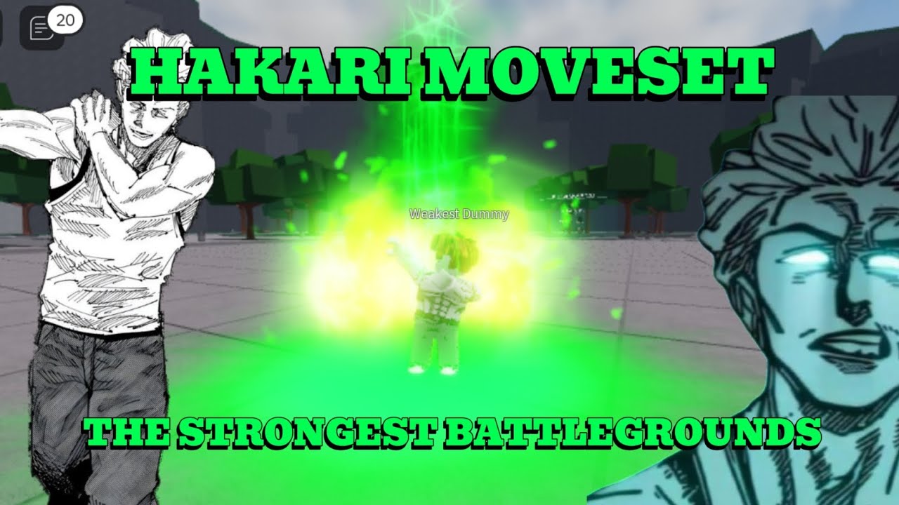 🟢💪*NEW* HAKARI MOVESET | THE STRONGEST BATTLEGROUNDS - YouTube