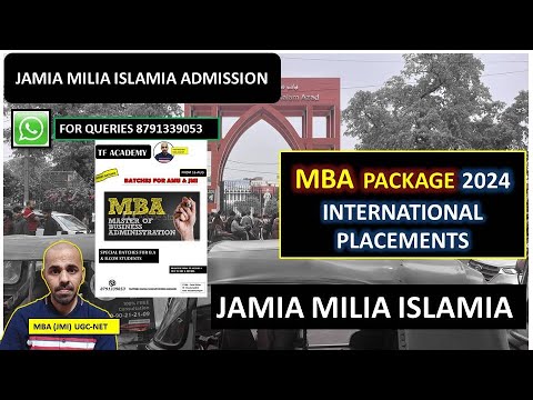 JMI MBA PLACEMENT PACKAGE 2024 I Jamia mba placement package I jmi mba ...