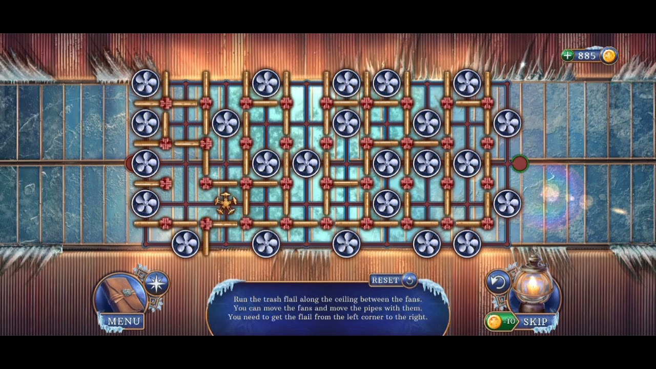 Icebound Secrets Lost City (Move flail from left to right mini game ...