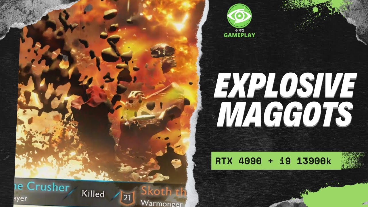 Middle Earth: Shadow of War - Explosive Fight Pits Maggots in 4K - YouTube