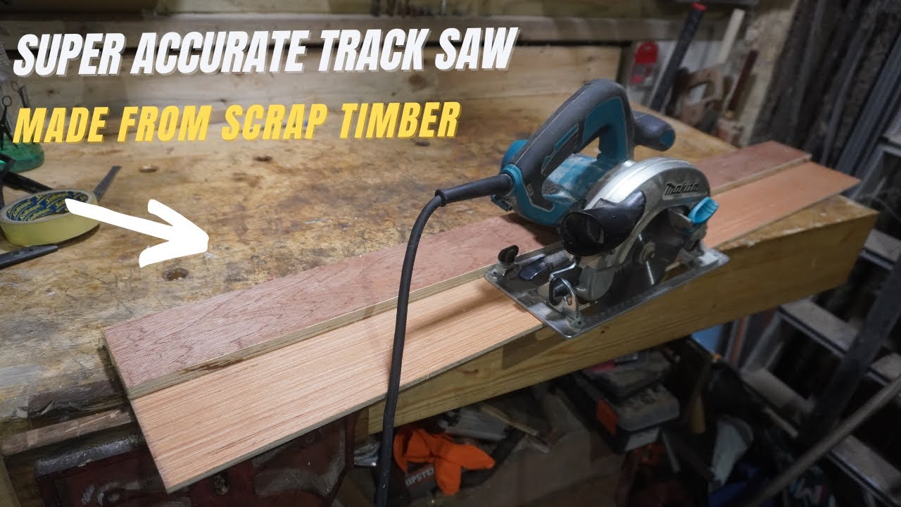 Super Accurate DIY Tracksaw made from Scrap - YouTube