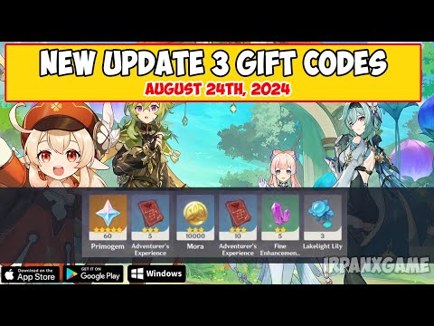 Genshin Impact | Update New Gift Codes 24 August 2024 - How to Redeem Code - YouTube