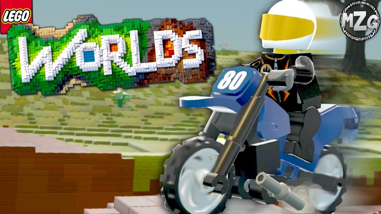 Building A Motorcycle Track! - LEGO Worlds Building and Creating! - YouTube