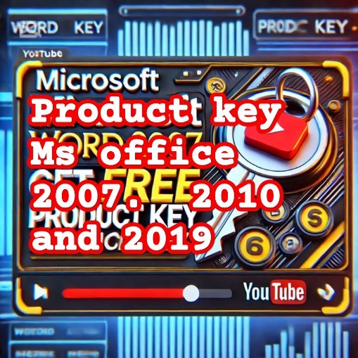 "How to Get a Free MS Word 2007 Product Key (100% Working)" - YouTube