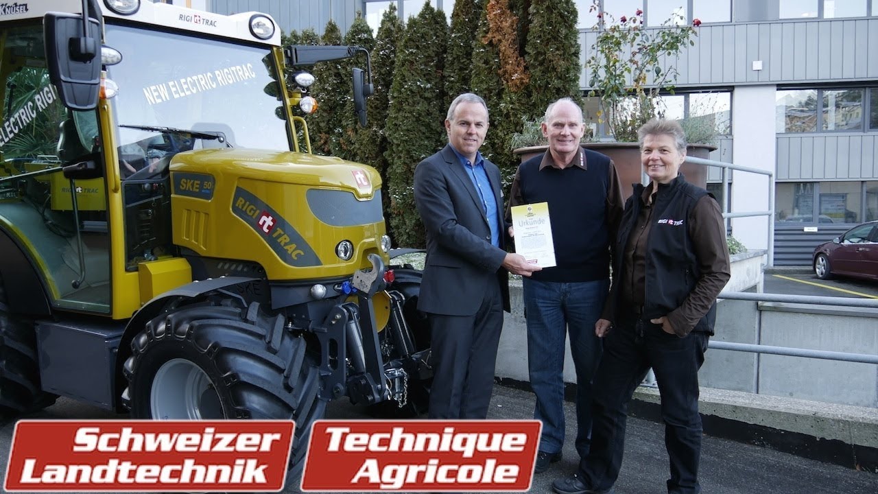 «Swiss Innovation Award» für den Elektro-Rigitrac «SKE 50» - YouTube