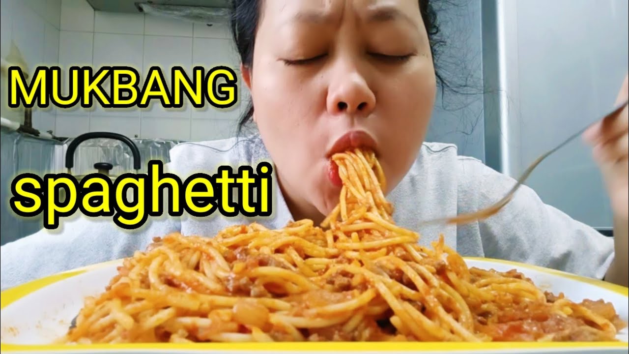 MUKBANG*SPAGHETTI,SAMBAL SAMYANG//RASANYA TETAP NYOS~MUKBANG INDONESIA - YouTube