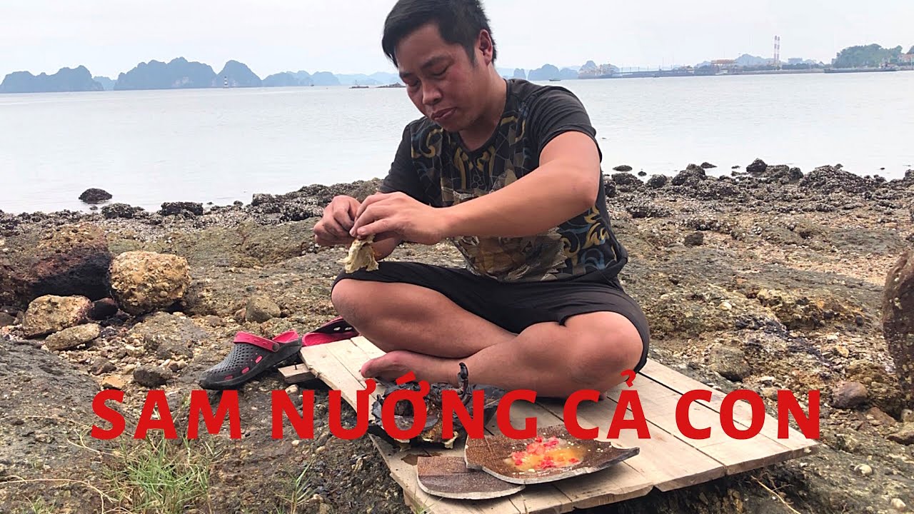 Nướng Cả Con Sam ăn Ở Ngoài Đảo. - YouTube