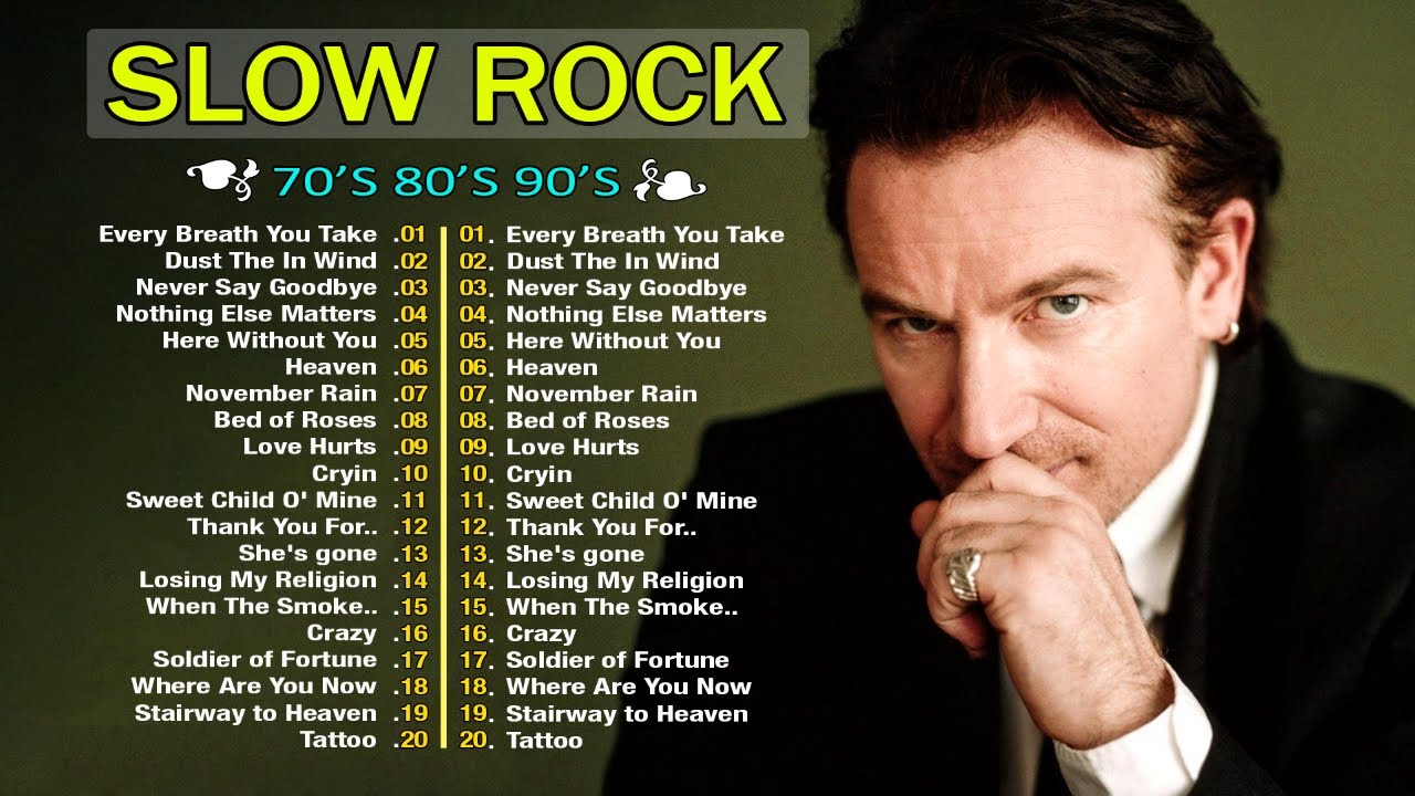 Best Slow Rock Ballads 80s 90s🌟Top 100 Slow Rock Ballads Of All Time 🌟 ...
