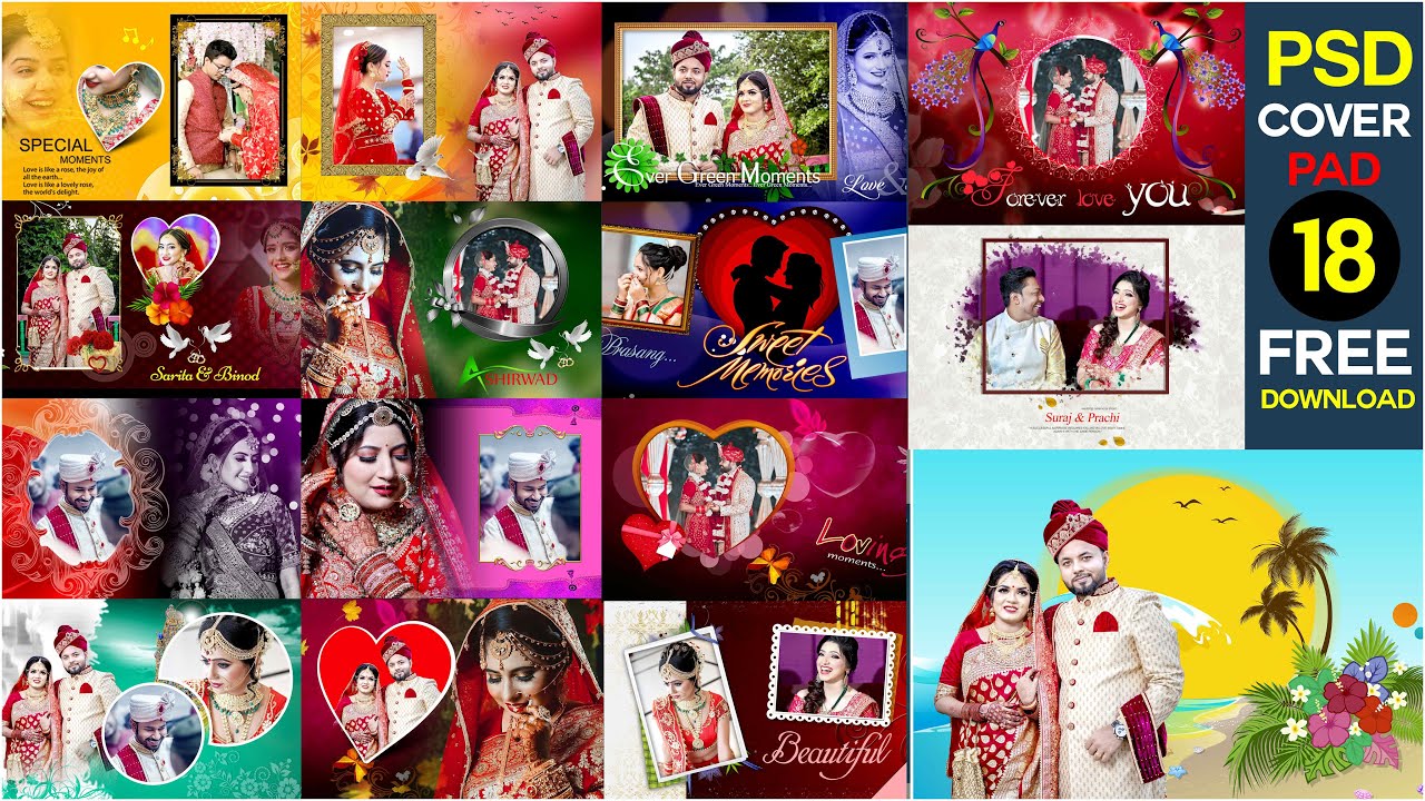 KARIZMA ALBUM 12x18 PSD COVERPAD 2024 FREE DOWNLOAD II COVER PAD 12x18 ...