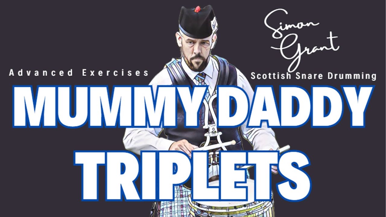 Mummy Daddy Triplets Build Up - Advanced snare drum exercise - YouTube