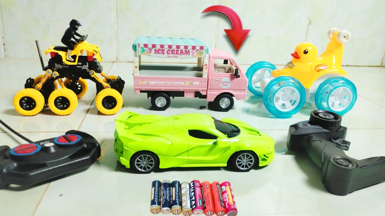 UNBOXING RC HYPERCAR MODEL,RC BEACH MOTORCYCLE 1:28,RC URBAN TRUCK 1:16 ...